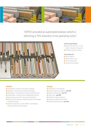 ORTEC Warehousing Brochure | PDF | Databases | Computer Software and ...