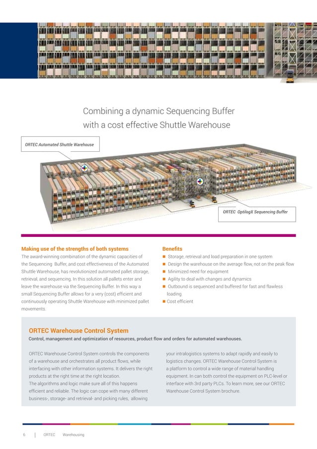 ORTEC Warehousing Brochure | PDF | Databases | Computer Software and ...