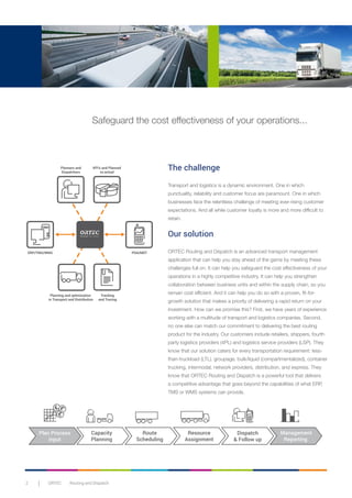 ORTEC Routing and Dispatch | PDF