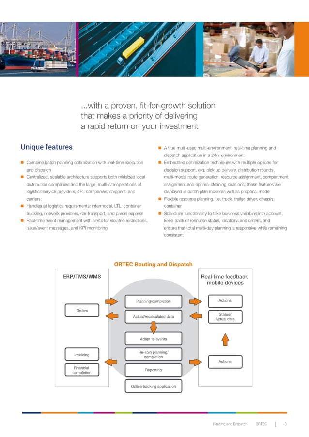 ORTEC Routing and Dispatch | PDF