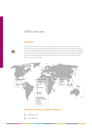 ORTEC Routing and Dispatch | PDF