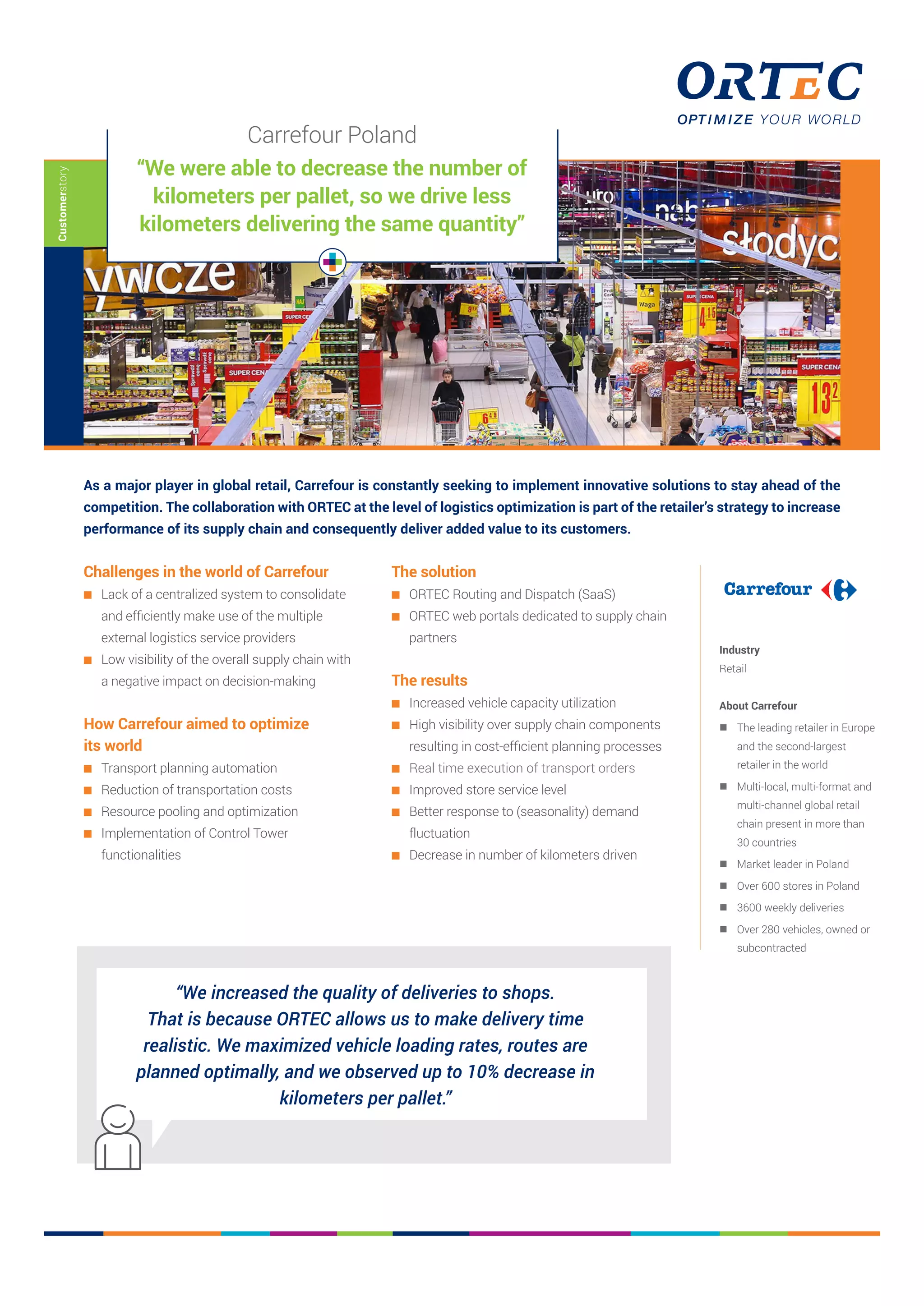 ORTEC Case Carrefour Poland | PDF