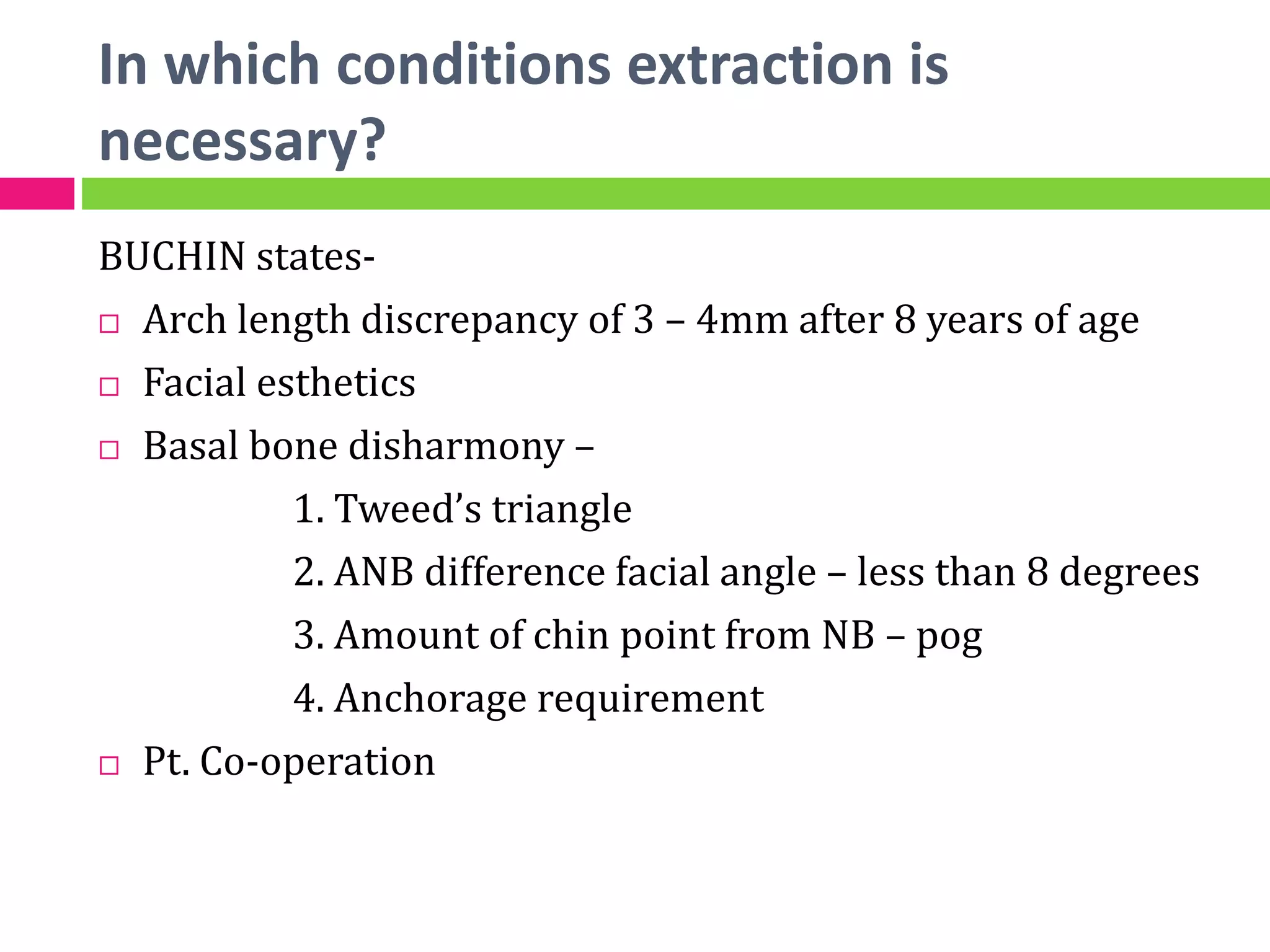 Extraction in Orthodontic Treatment | PPTX