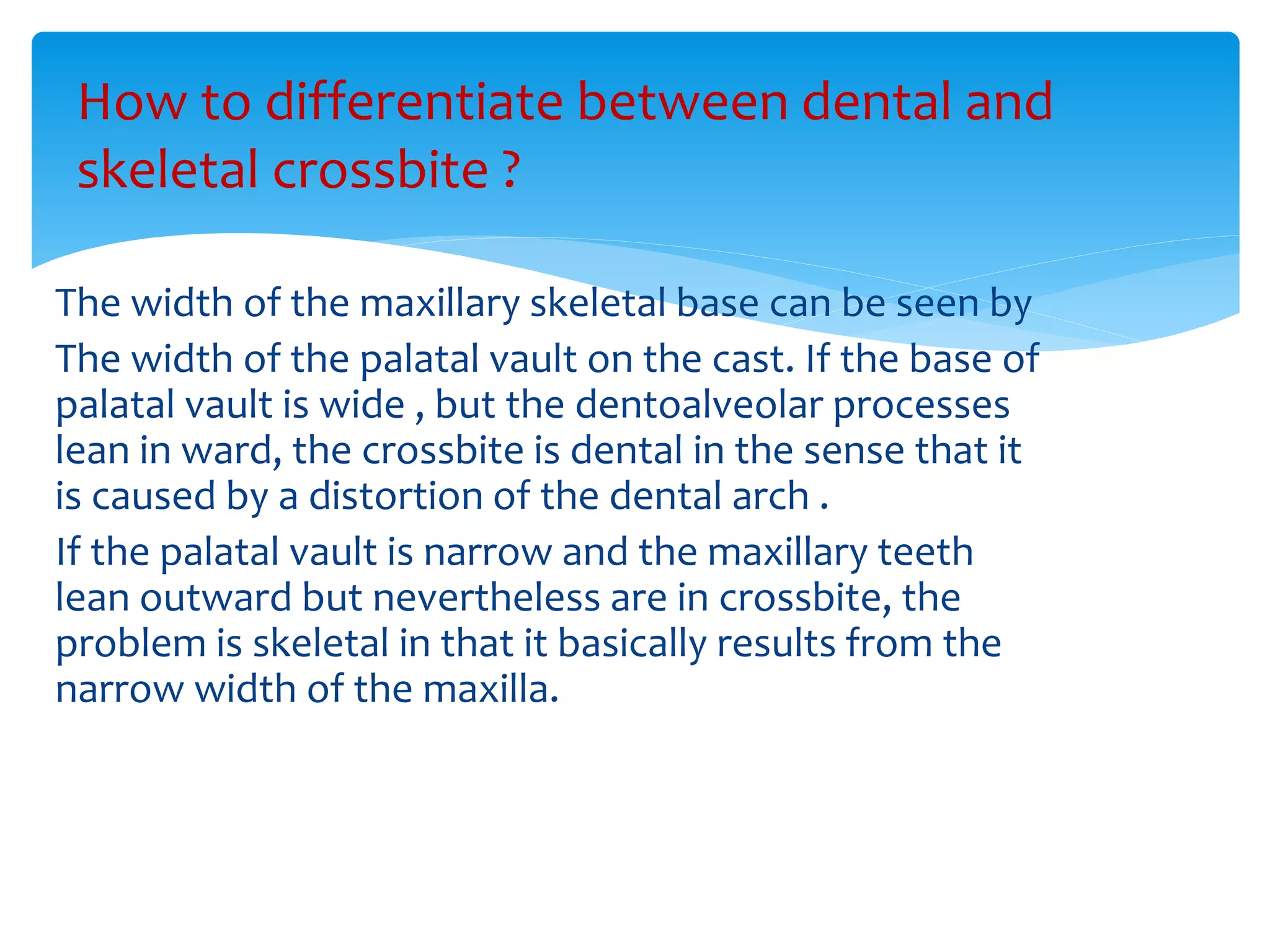 cross bite orthodontic | PPTX