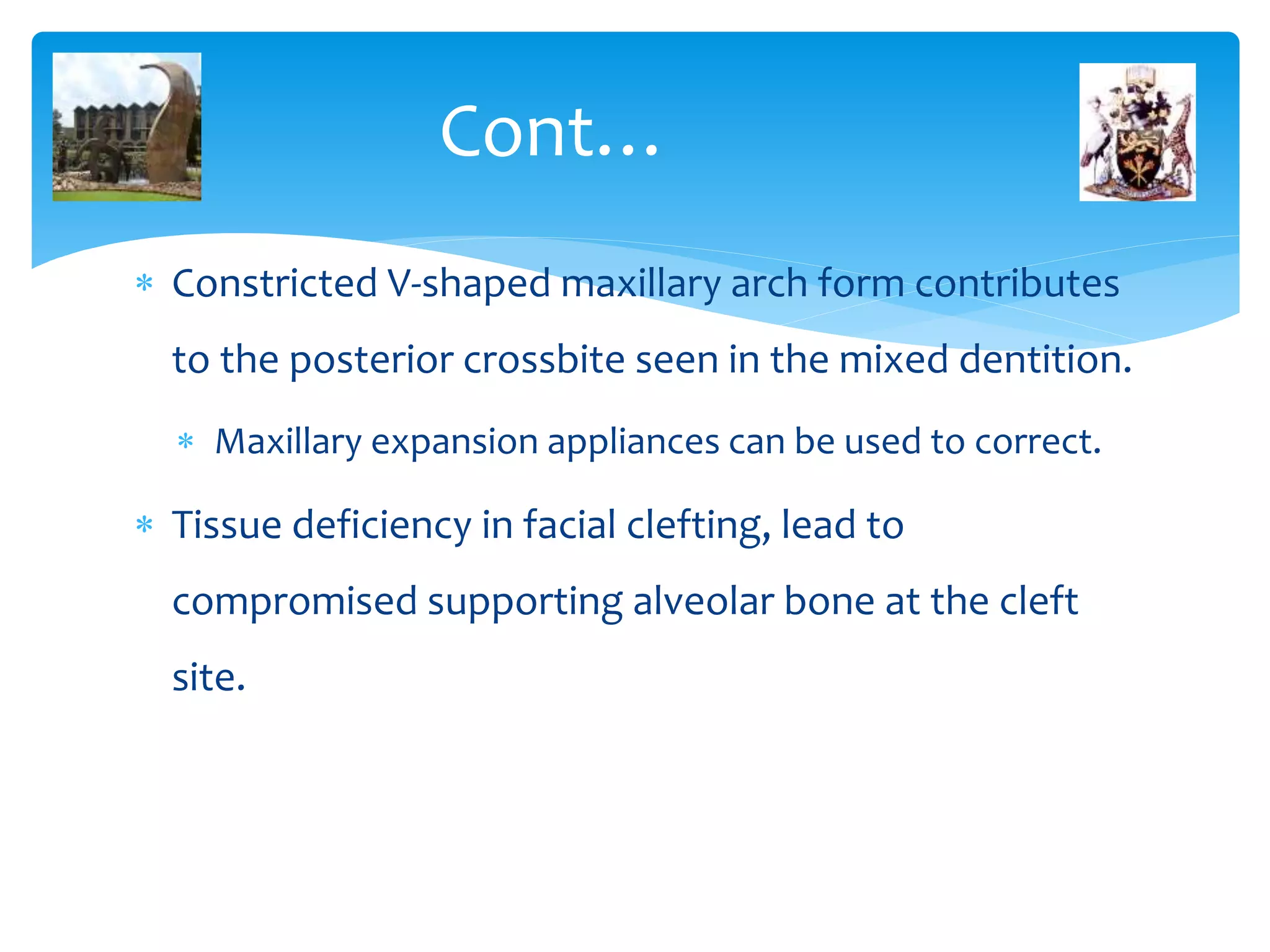 principles of Orthodontic management of cleft lip and palate | PPT