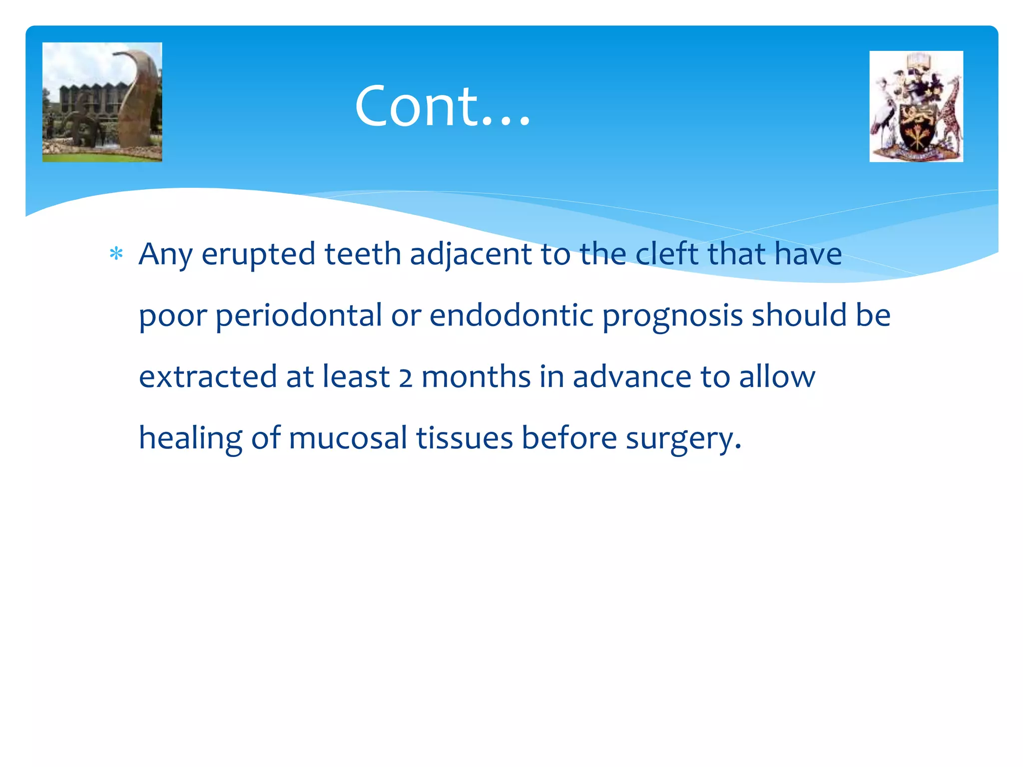 principles of Orthodontic management of cleft lip and palate | PPT