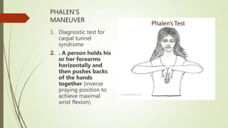 Ortho examination of median nerve | PPTX