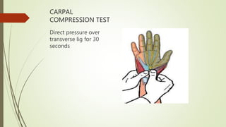 Ortho examination of median nerve | PPTX
