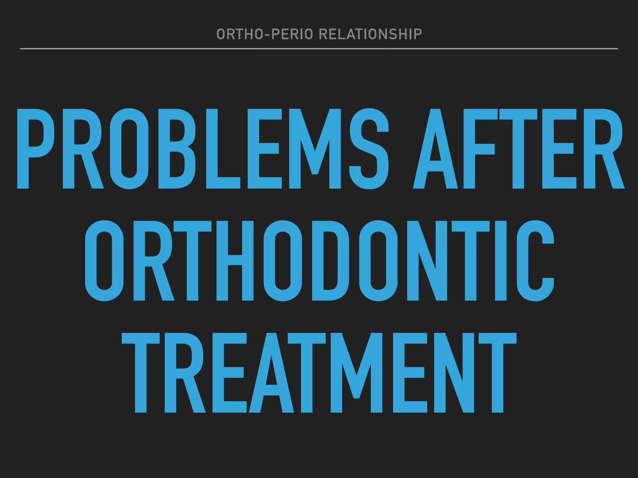 Ortho-Perio Relationship | PDF