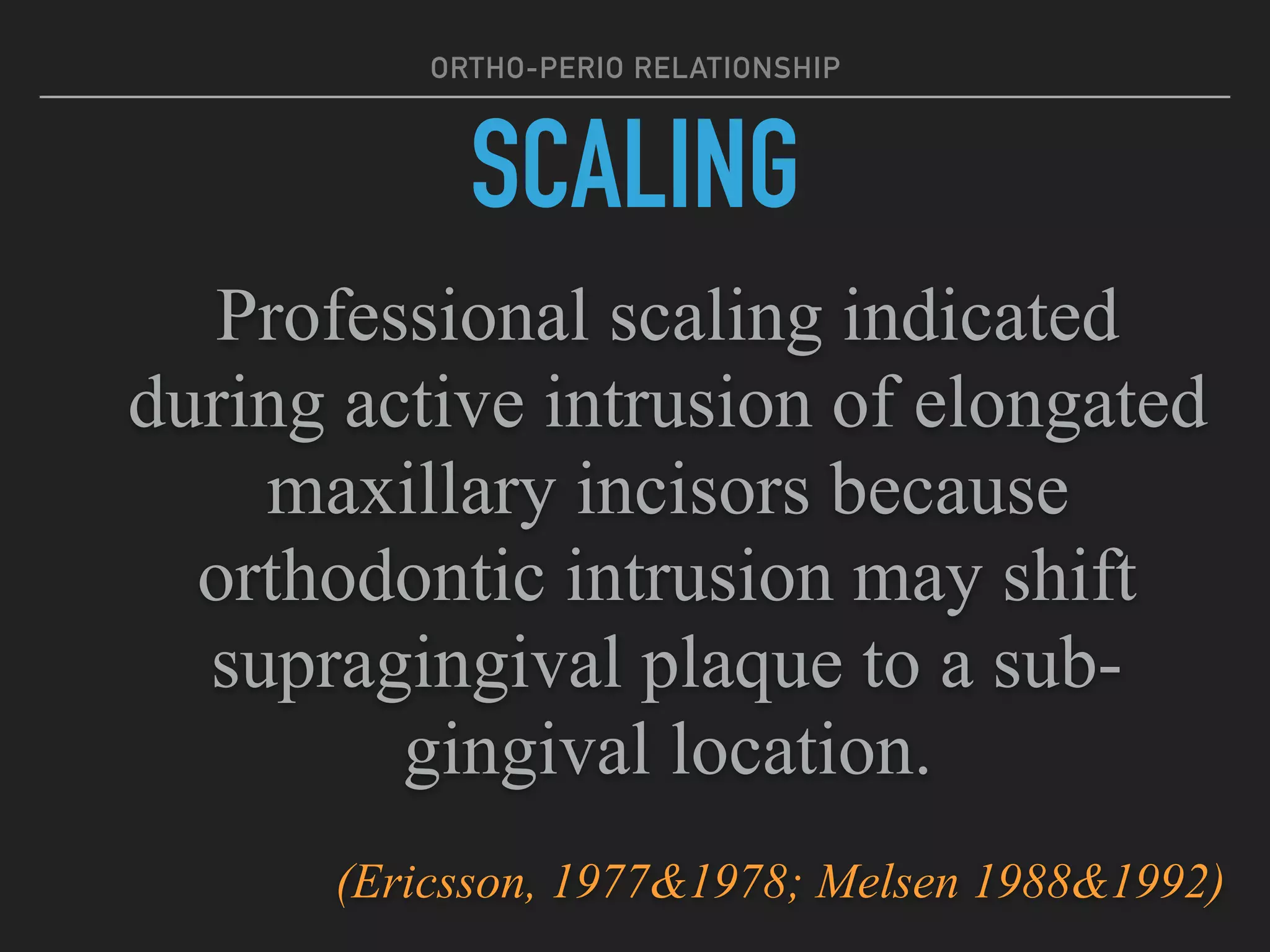 Ortho-Perio Relationship | PDF