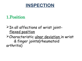 Wrist joint examination for orthopedics.pptx