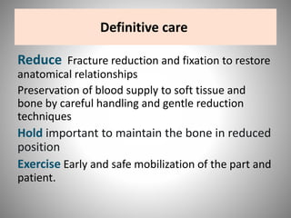 management of closed fracture | PPTX
