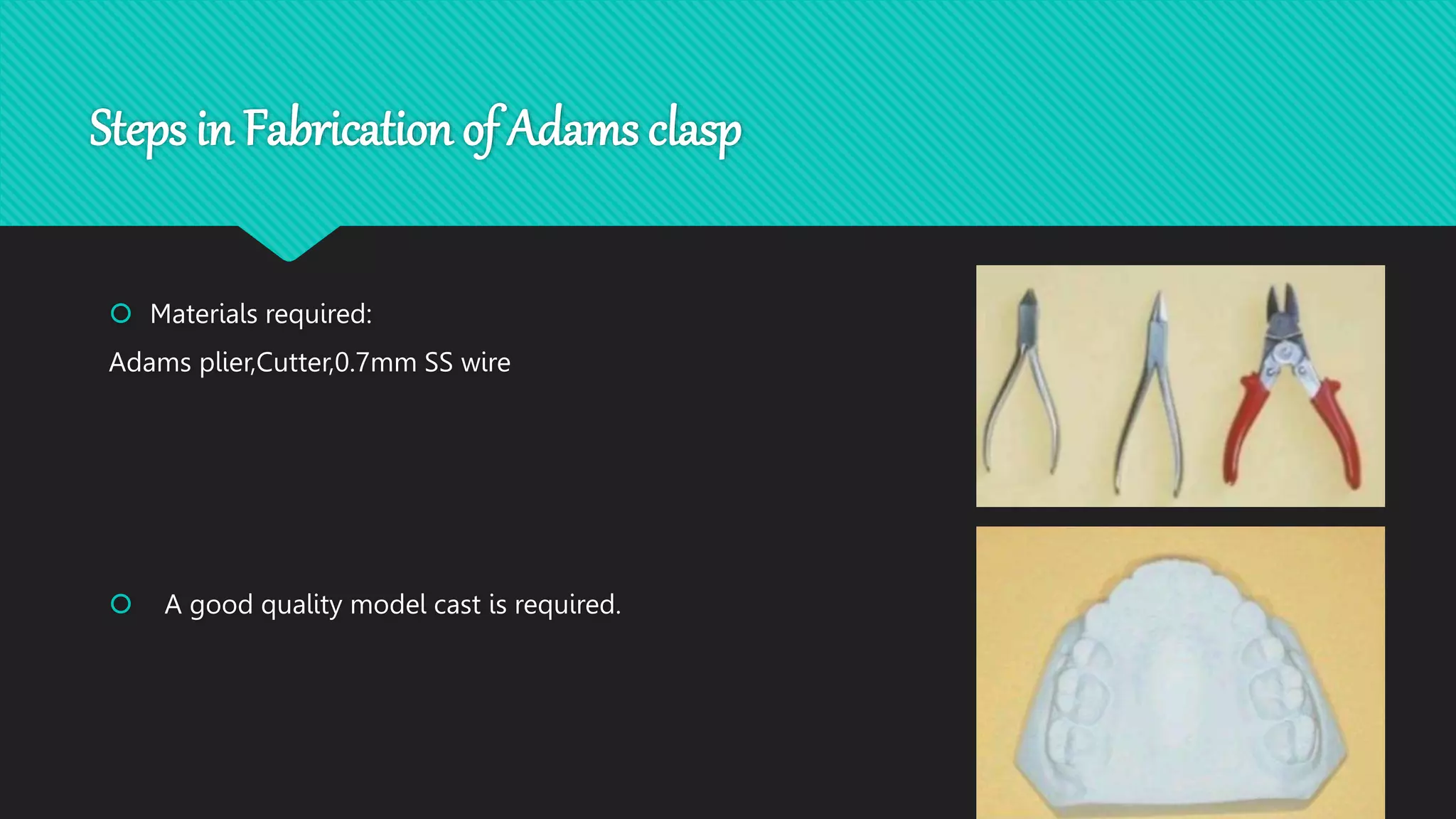 Adams clasp theory and fabrication | PPTX