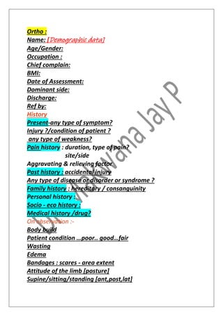 Ortho Assessment.docx