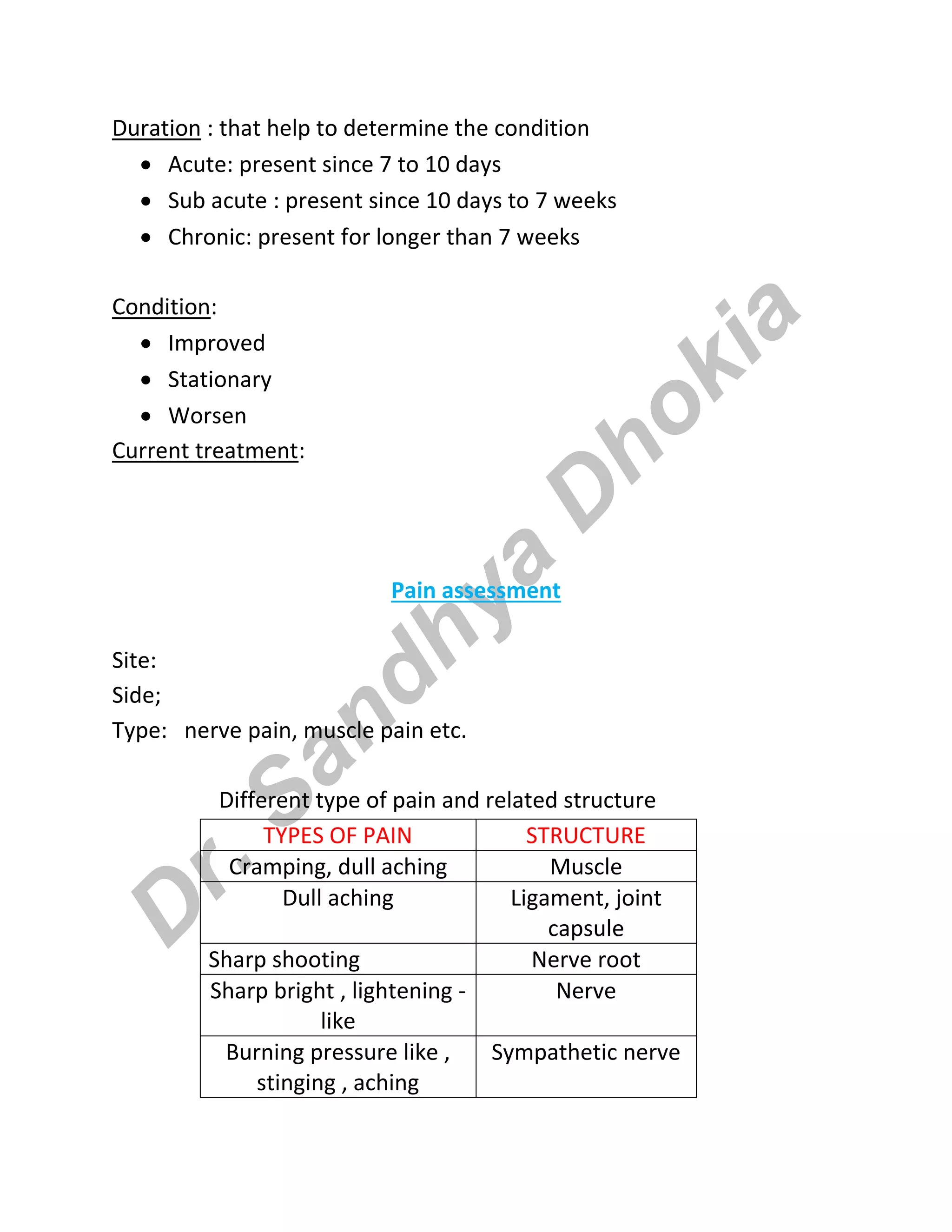 Ortho assessment for physiotherapist | PDF
