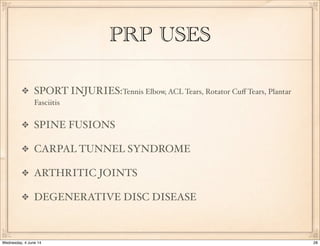 Orthobiologics - PRP, BMC the real story so far! | PDF