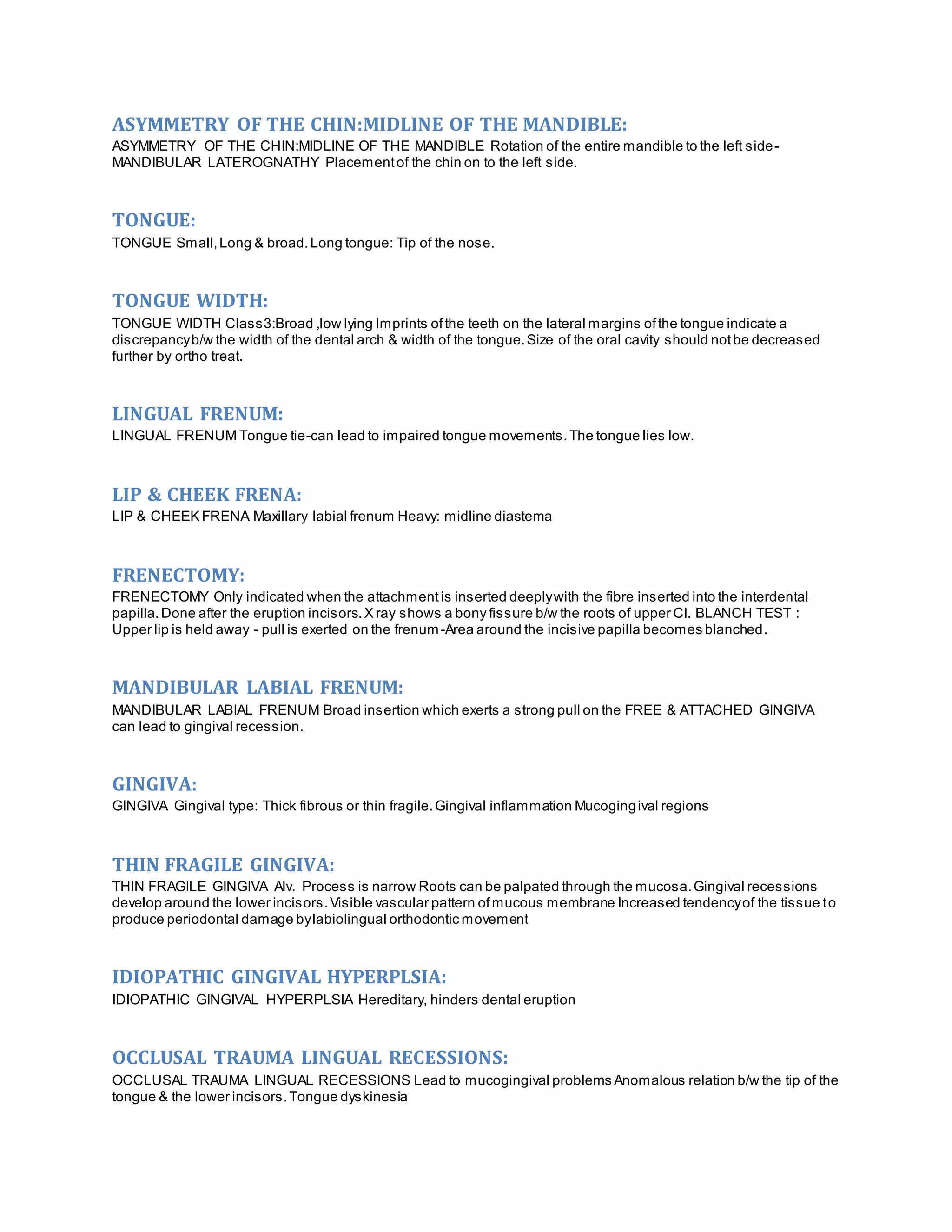 Ortho diagnosis | DOCX