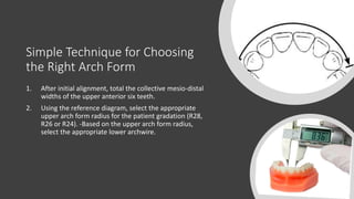 Orthodontics archwaire & treatment plan | PPT
