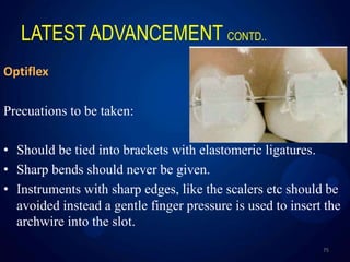 Orthodontic archwires | PPTX