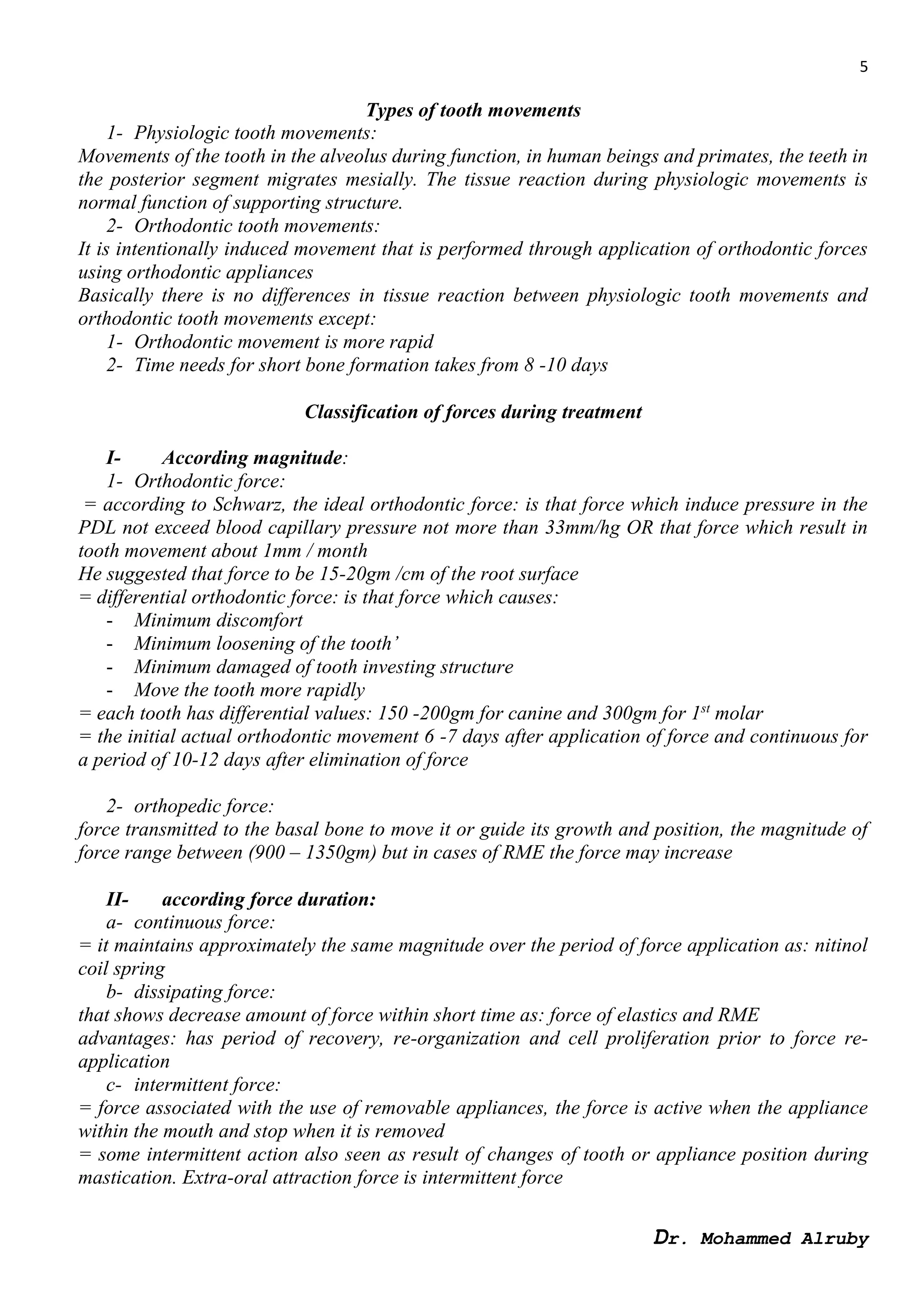 orthodontic biology of tooth and supporting structure.docx