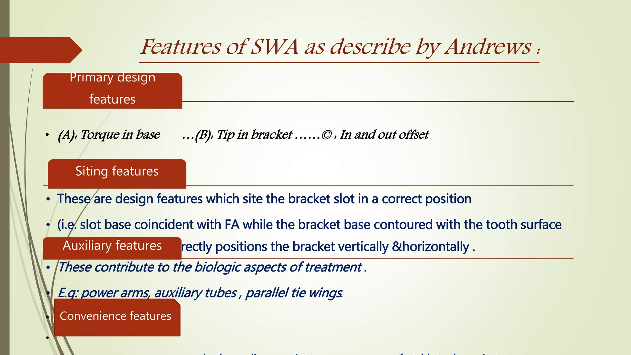 Orthodontic brackets | PPTX