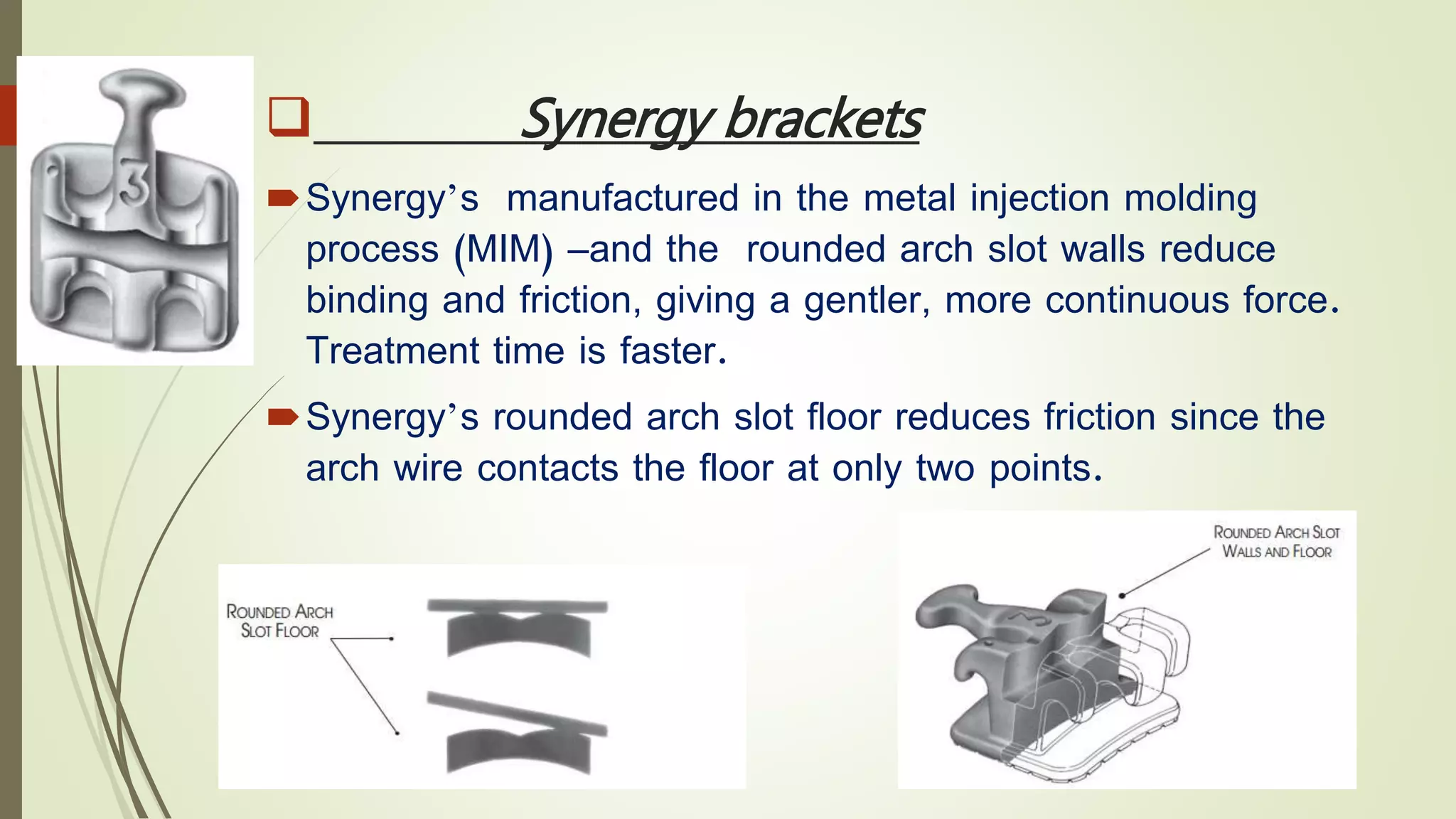 Orthodontic brackets | PPTX