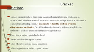 Orthodontic brackets | PPTX