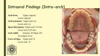 an Example for Orthodontic case presentation | PPTX