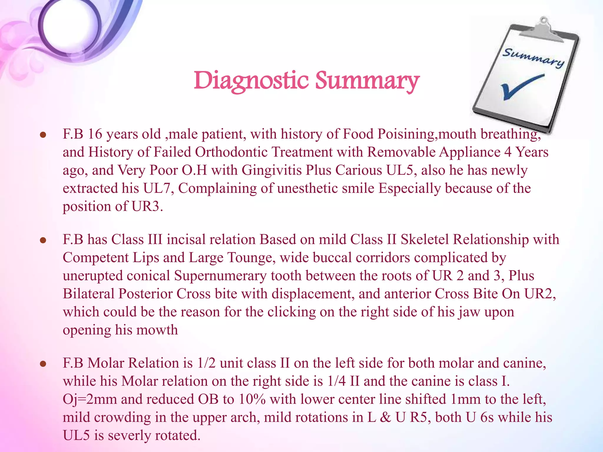 Orthodontic case presentation Dr-wessam alsaadi | PPTX