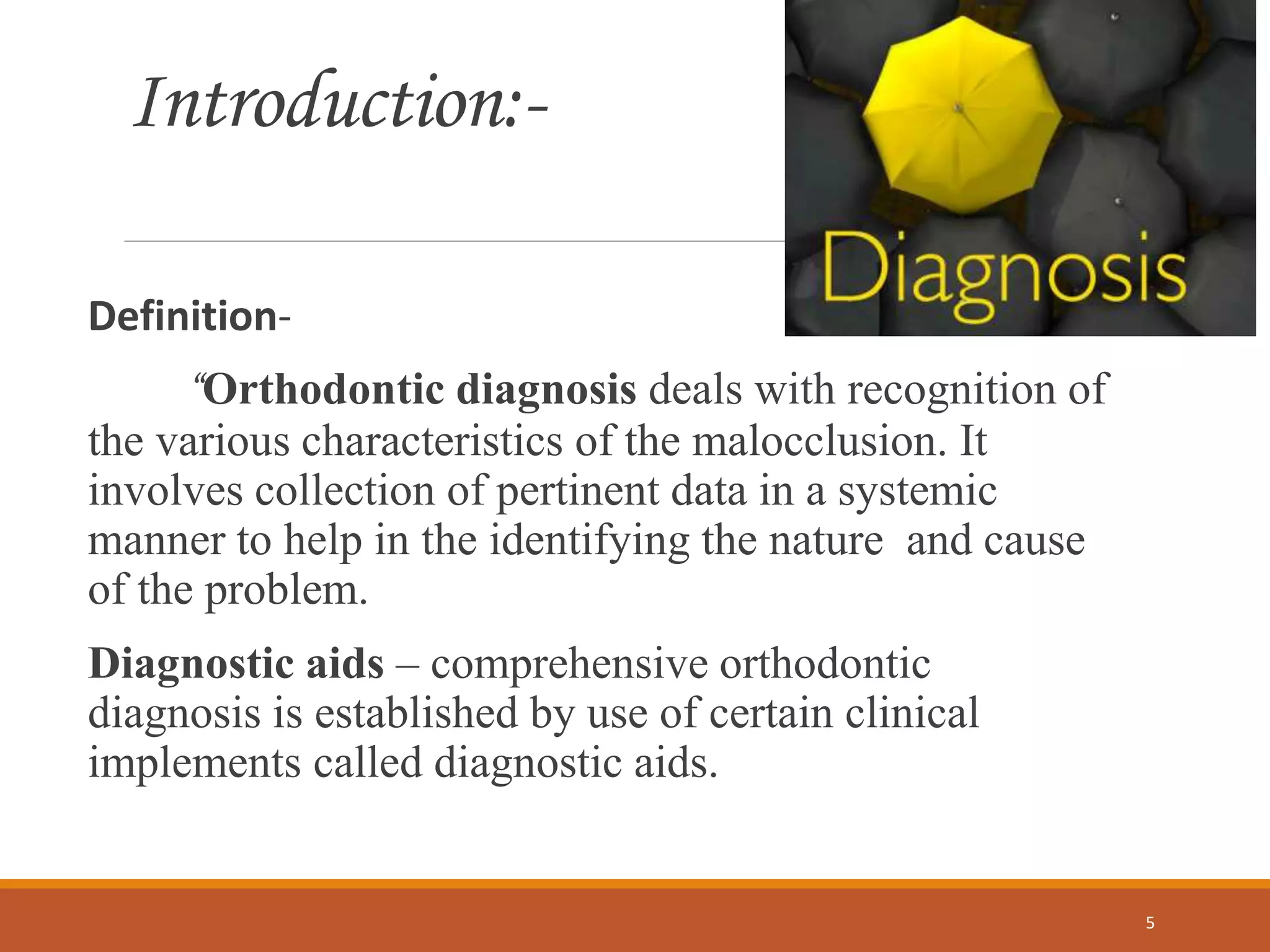 Orthodontic diagnosis | PPTX