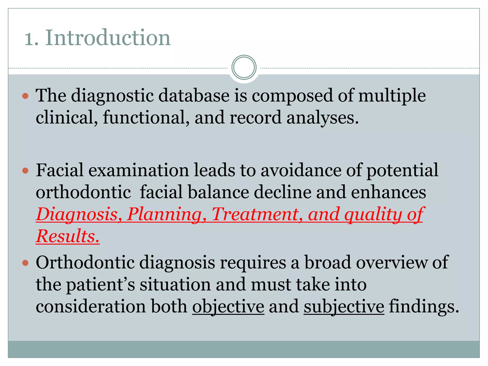 Orthodontic Diagnosis the problem oriented approach | PPTX