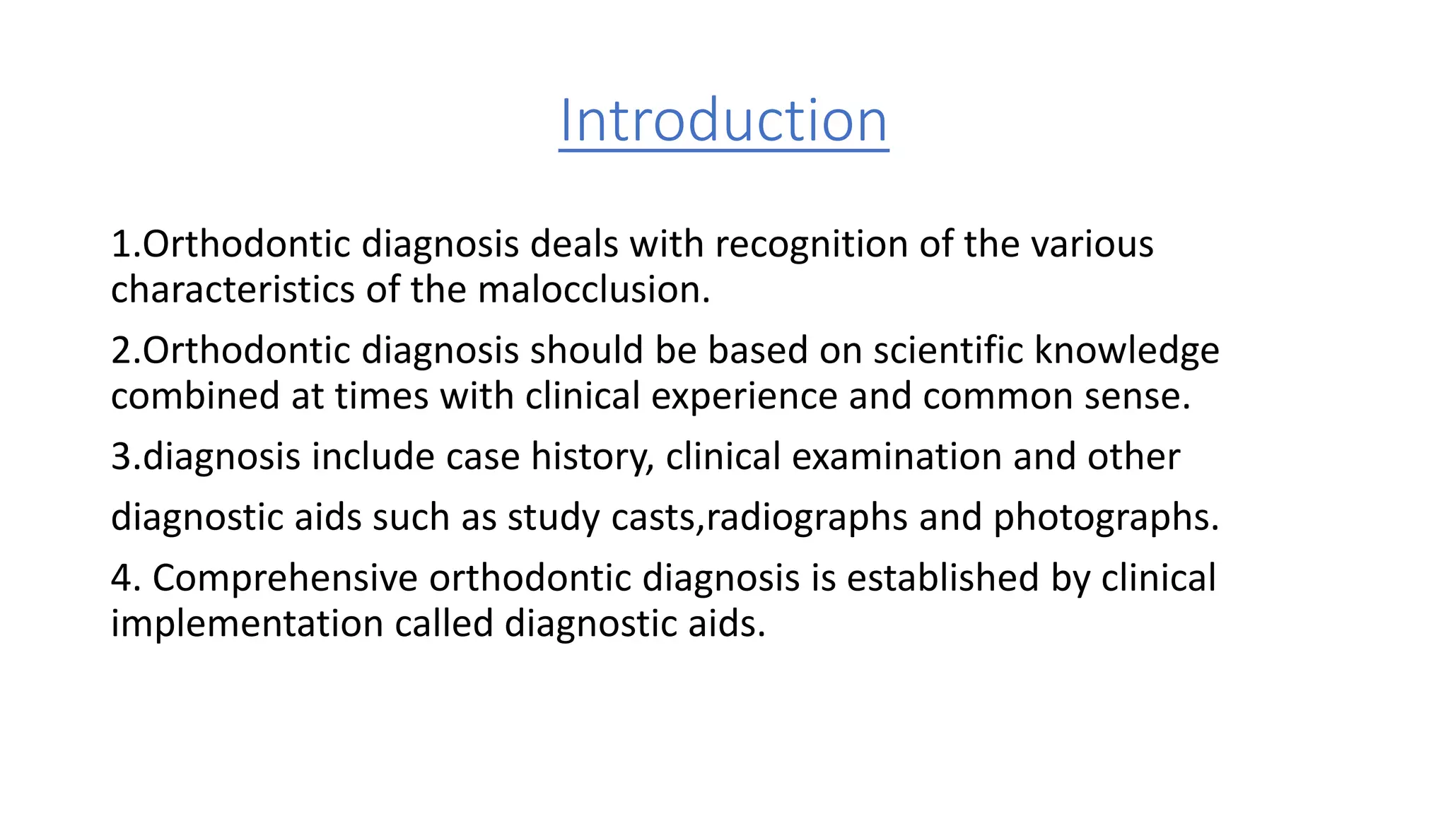 Orthodontic diagnostic aid | PPTX