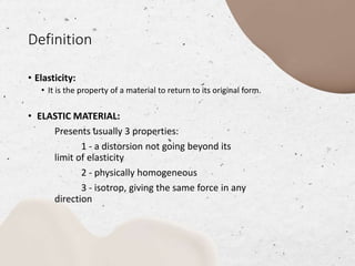 Orthodontic Elastics Elastics Forces.pptx