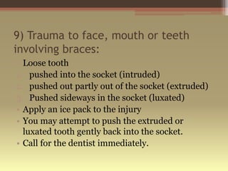 Orthodontic emergencies | PPTX