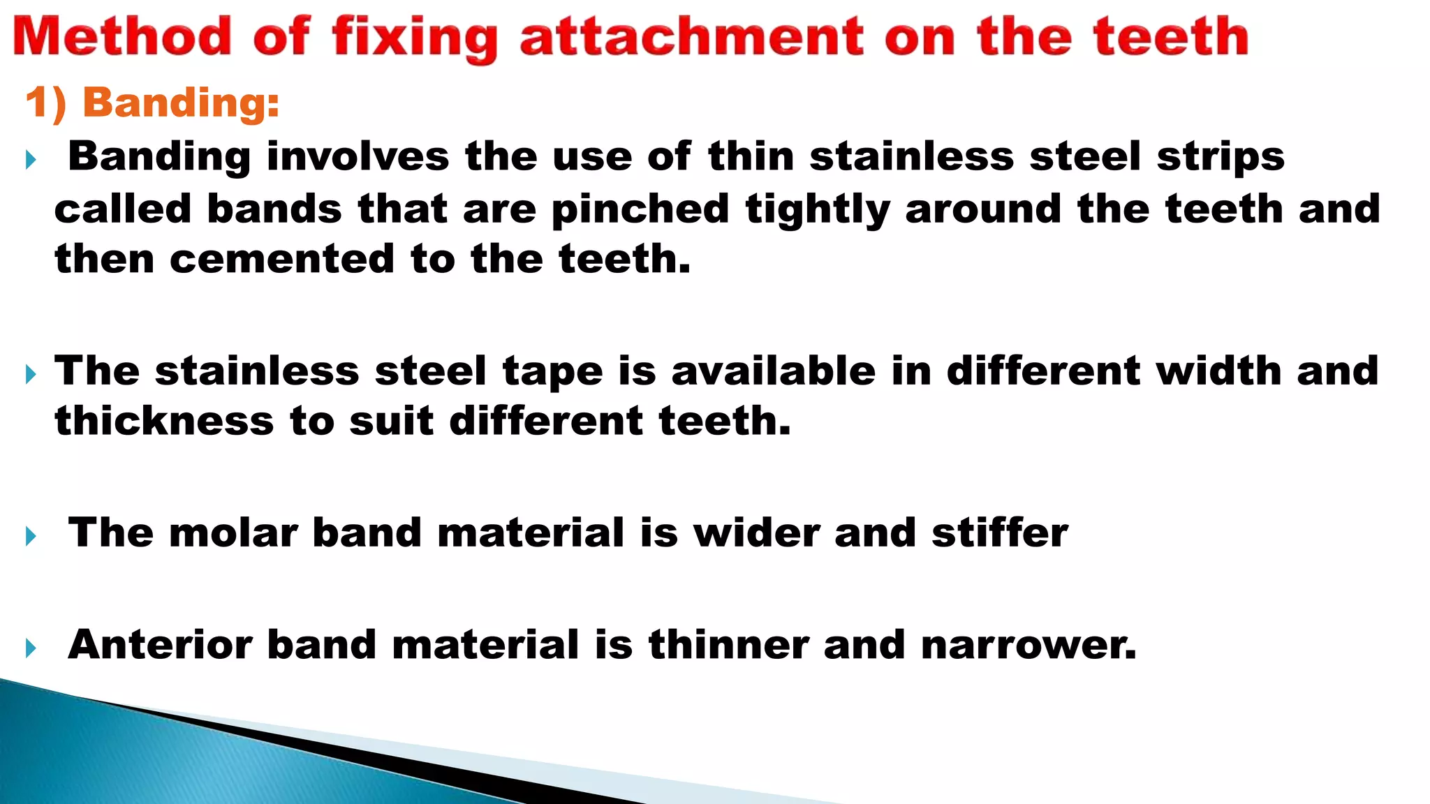 Orthodontic fixed appliances | PPTX