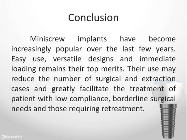 Orthodontic implant seminer | PPT