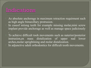 Orthodontic implants | PPT | Dental Health | Diseases and Conditions
