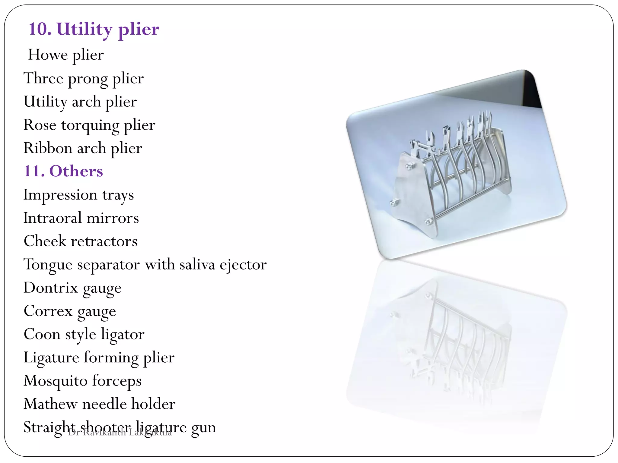 Orthodontic instruments | PDF