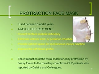 ORTHODONTIC MANAGEMENT OF CLEFT LIP AND PALATE(Dr.JITHESH KUMAR) | PPT
