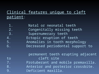 orthodontic management of cleft lip and palate patients | PPT