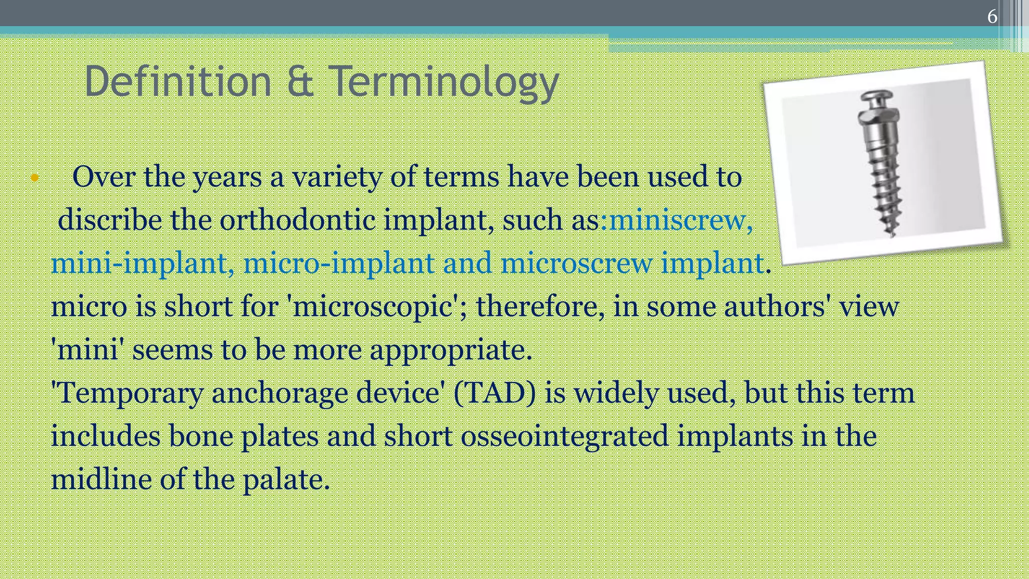 Orthodontic mini implant | PPTX