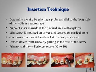 Orthodontic miniscrew implants | PPT