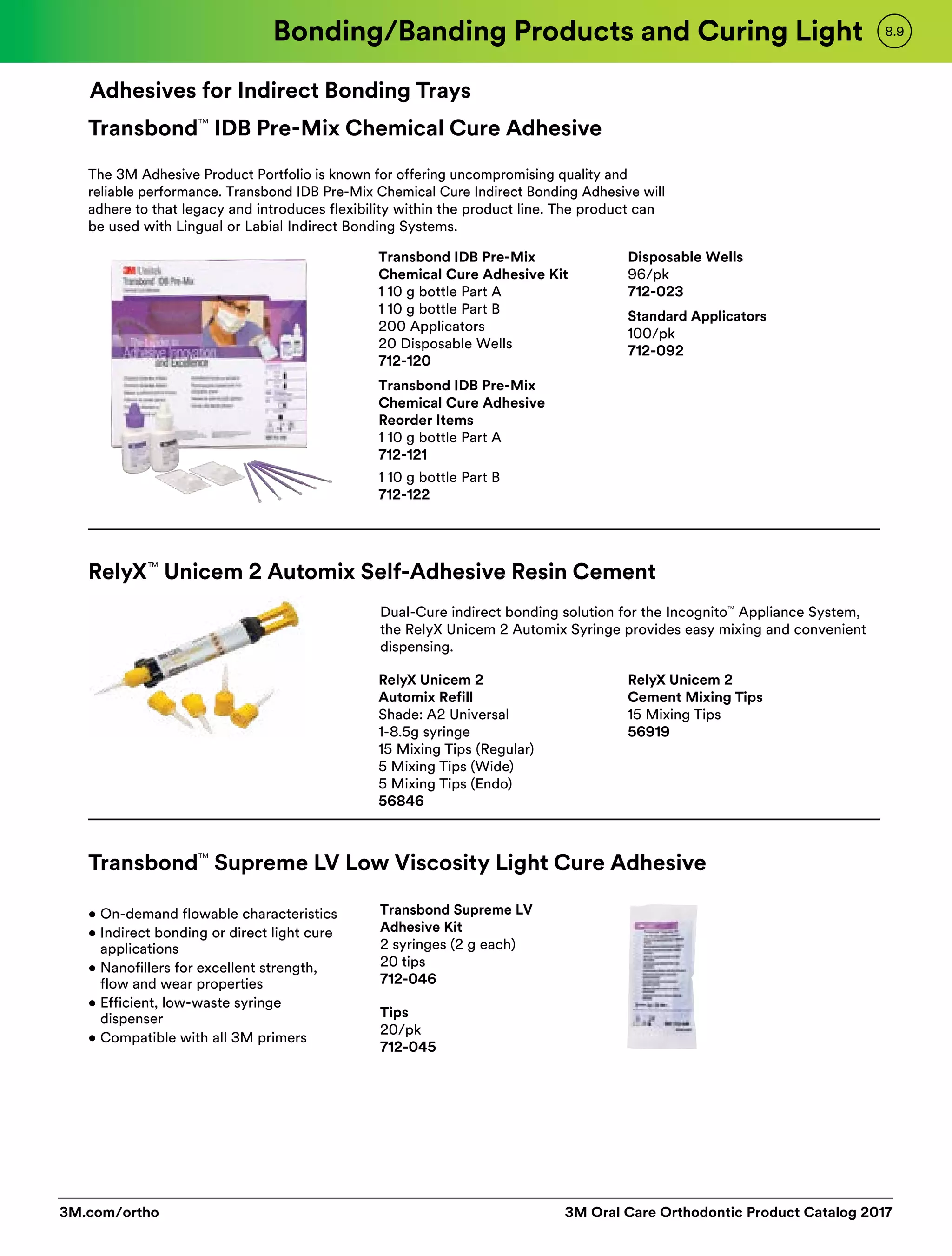 3M Orthodontic Product Catalogue | PDF