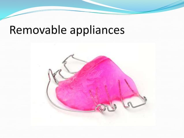 Orthodontic removable appliances