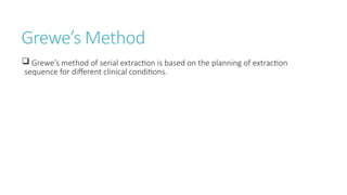 ORTHODONTIC SERIAL EXRTACTION .pptx | Dental Health | Diseases and ...