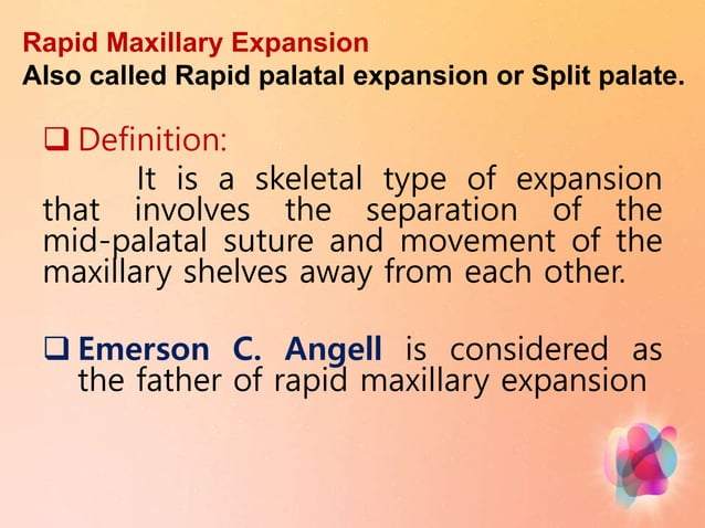 Introduction to maxillary arch expansion | PPTX