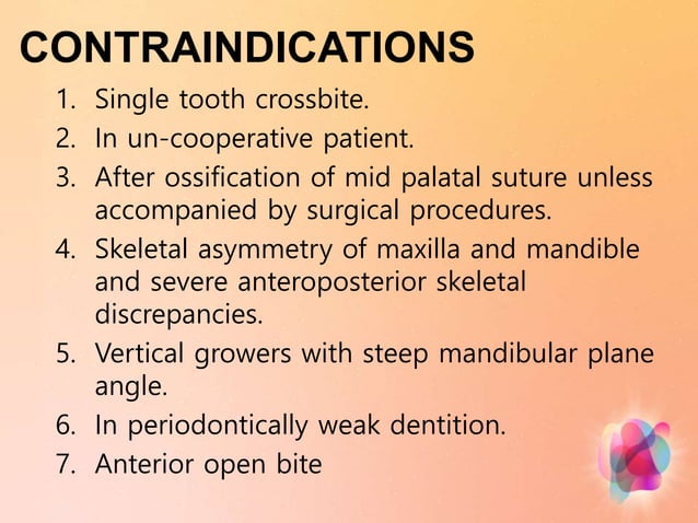 Introduction to maxillary arch expansion | PPTX