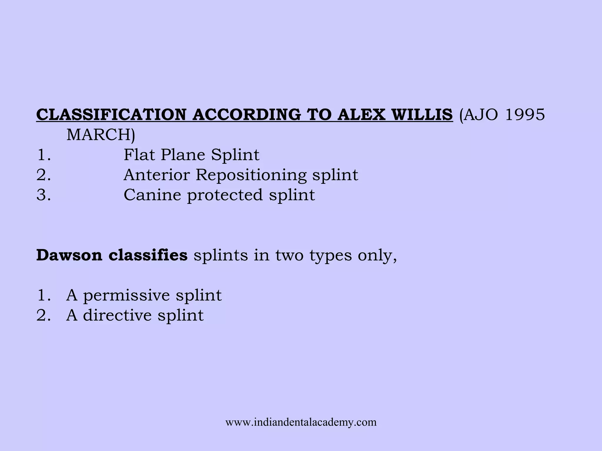 Orthodontic splints.. | PPT | Dental Health | Diseases and Conditions