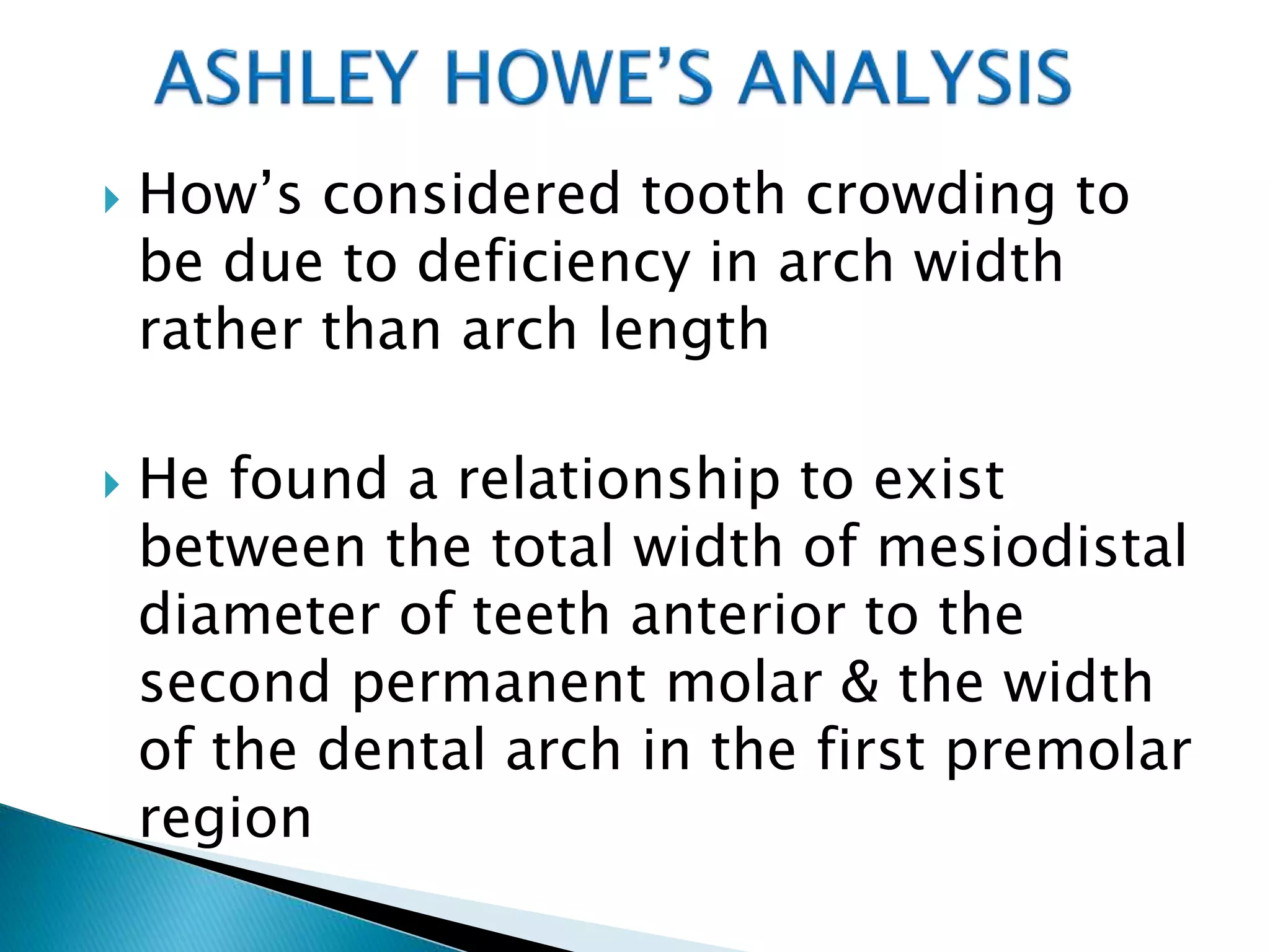 Orthodontic study model and model analysis | PPTX