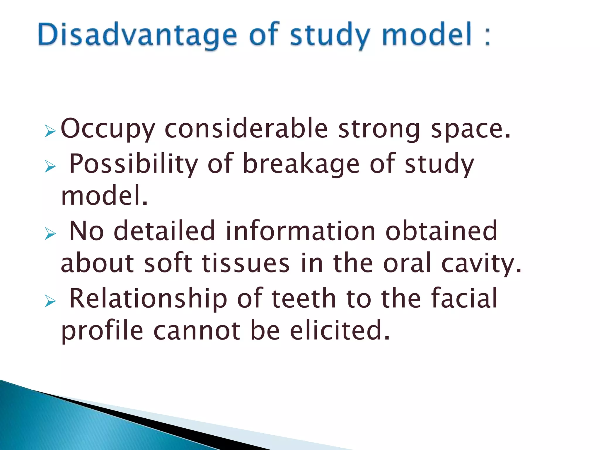 Orthodontic study model and model analysis | PPTX